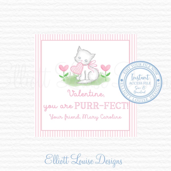 Watercolor Valentine - Etsy