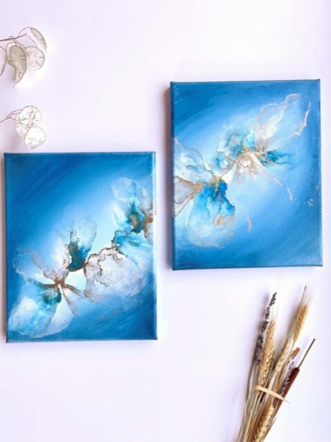 Original Mixed Media Ink Art | Wall Art | Abstract Art | Fluid Art ...