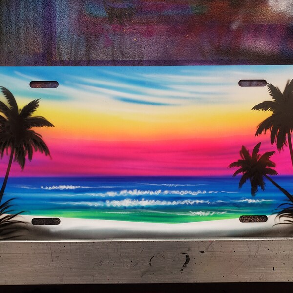 Airbrush Beach Scene - Etsy