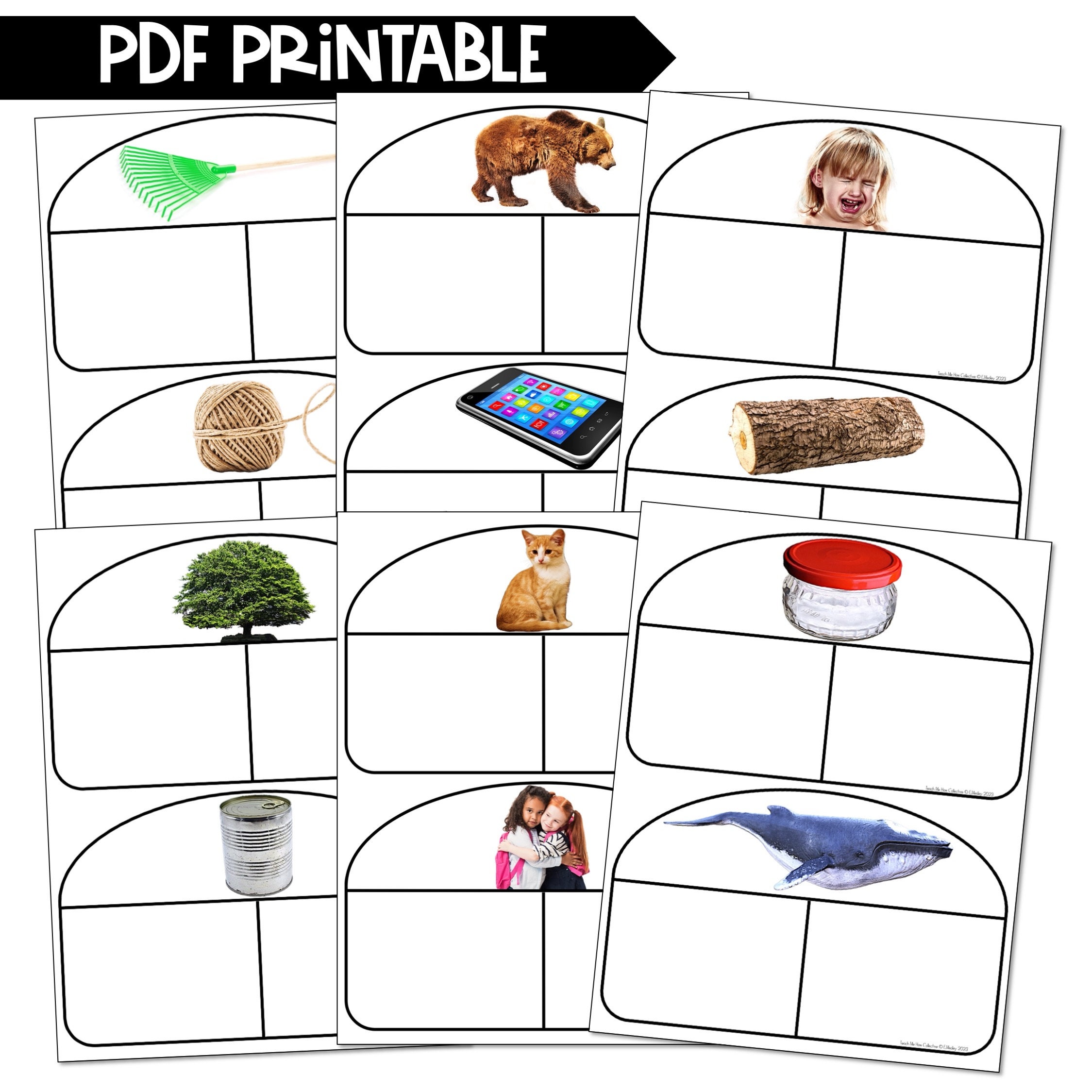 PRINTABLE Rhyming Match Mats & Picture Cards, Set 1, DIGITAL DOWNLOAD ...