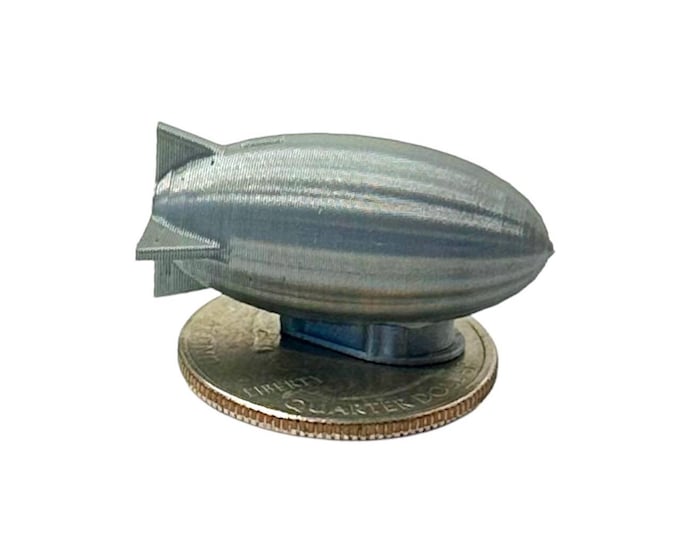 BLIMP or ZEPPELIN Miniature, Tiny Airship Model, Letter Z, Consonant ...