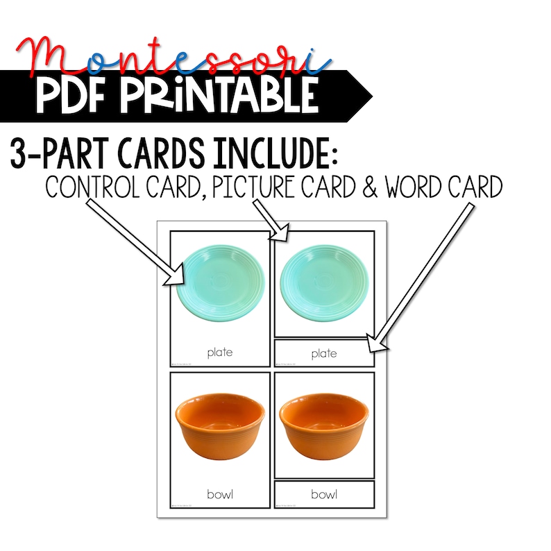 THANKSGIVING, Harvest Feast, Fall, Autumn, Montessori Style 3 Part ...