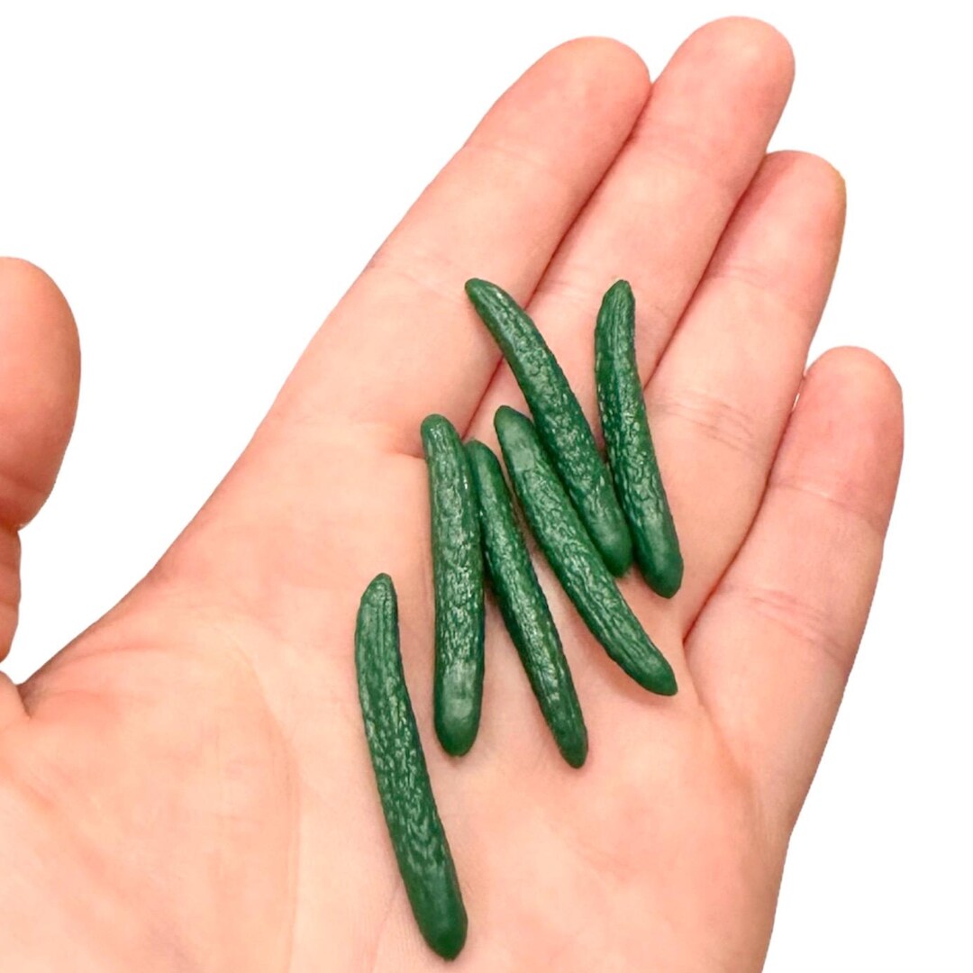 CUCUMBER Miniature for Dollhouse, Mini PICKLE Vegetable, Miniature for ...