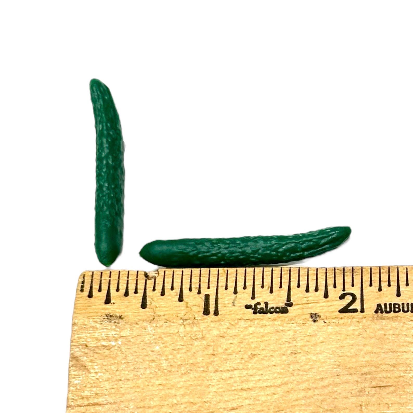 CUCUMBER Miniature for Dollhouse, Mini PICKLE Vegetable, Miniature for ...