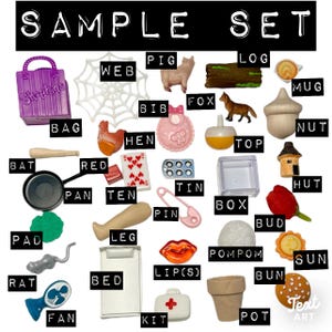 Montessori CVC Language Object Set, Ideal for Cathie Perolman Early ...