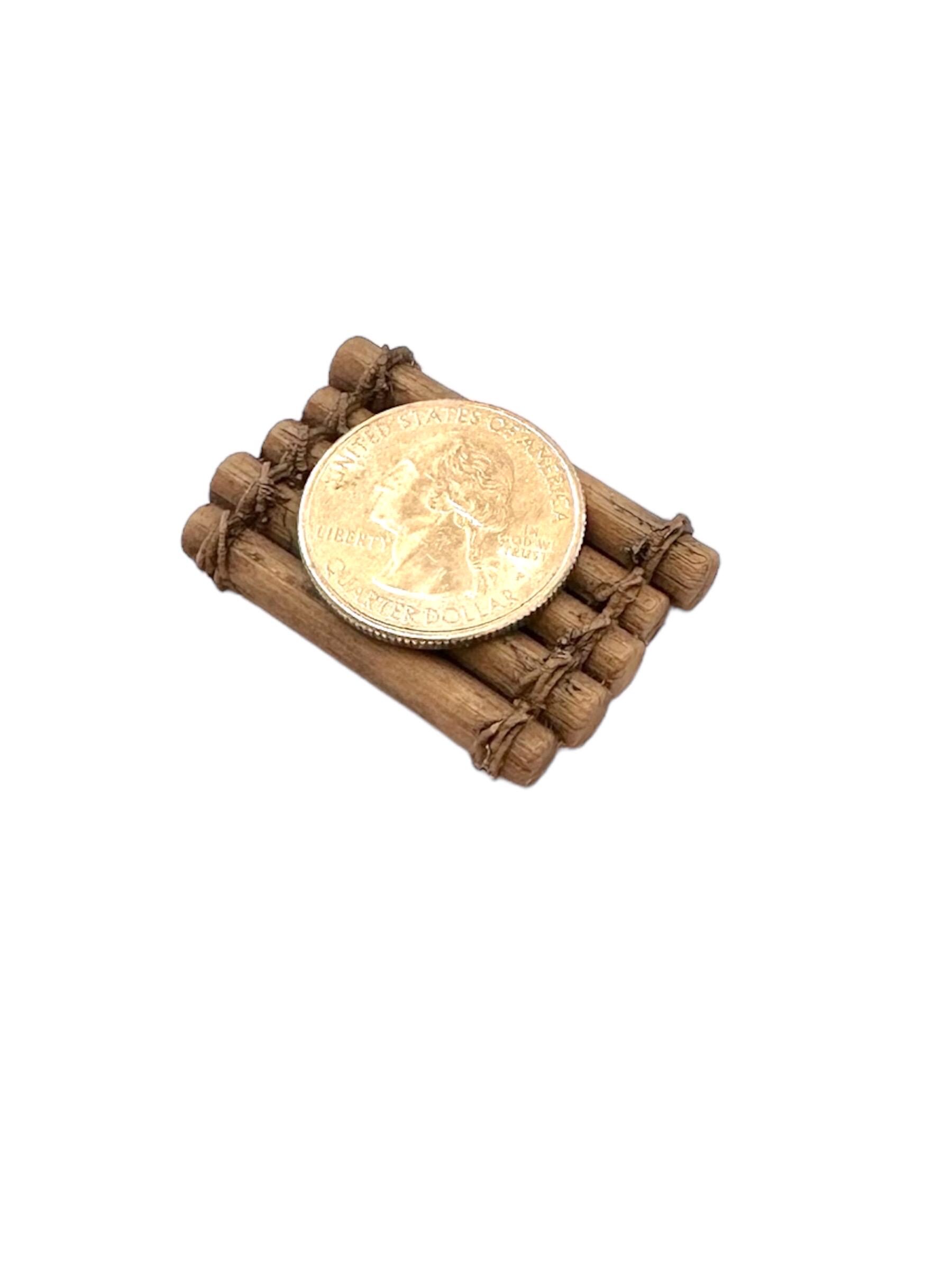 RAFT 3D Printed Miniature, Mini Log Raft, 1:150 Scale, Montessori ...