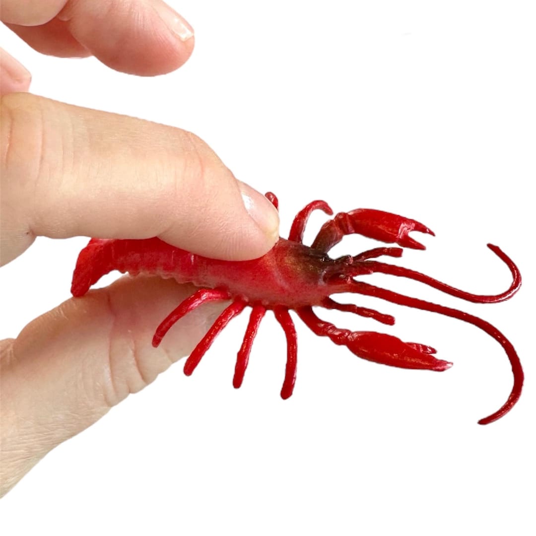 LOBSTER Miniature Figurine, Mini CRUSTACEAN Ocean Animal Figure, Letter ...