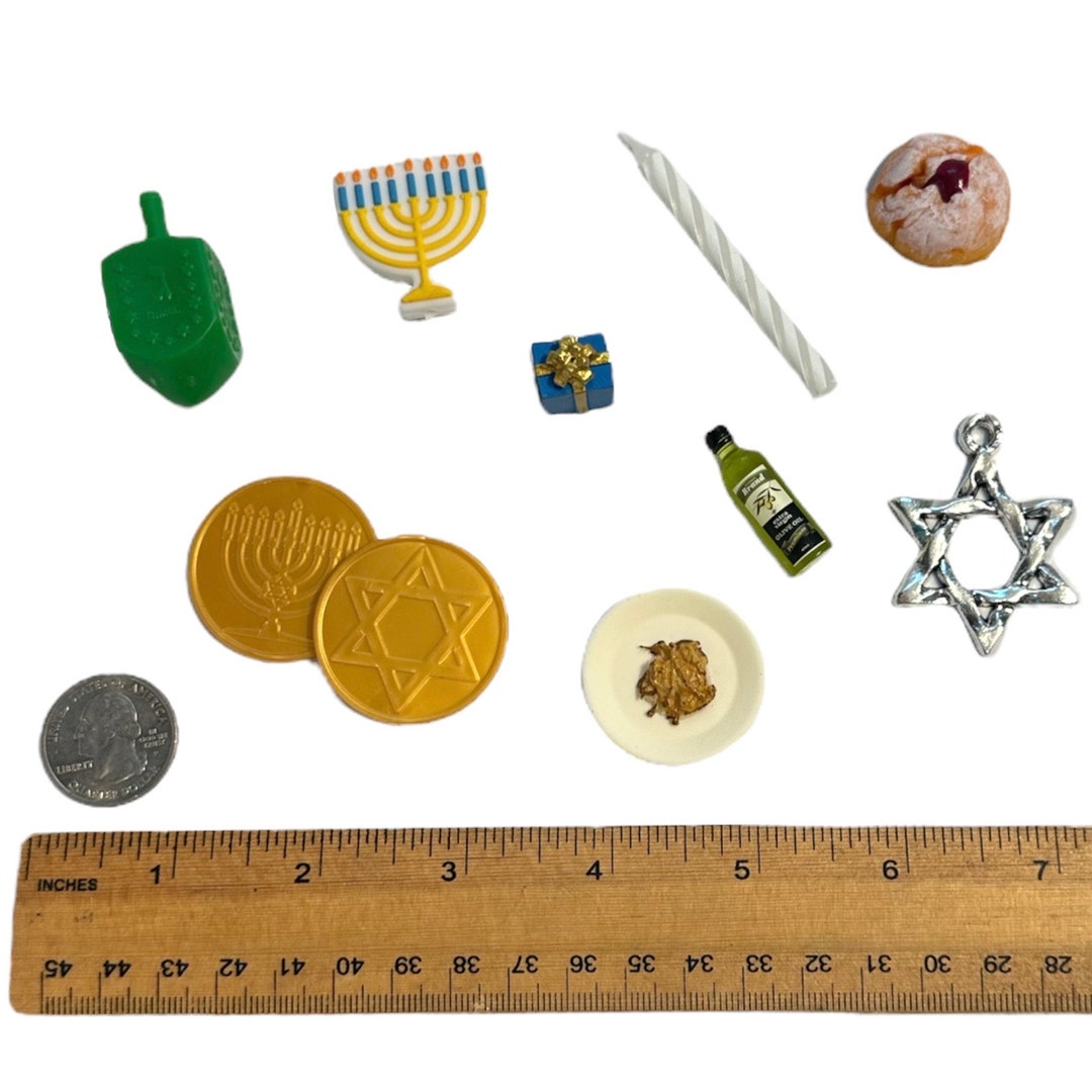 Miniature Hannukah Objects, Montessori Chanukkah Minis, READY to SHIP ...