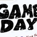 Distressed Game Day Digital Sublimation Design Png for for T-shirts ...