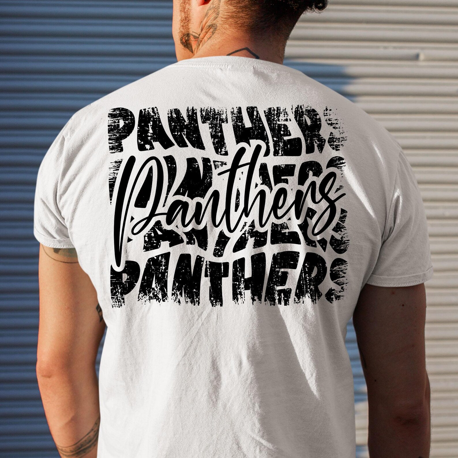 Panthers Game Day Distressed Vintage PNG – Retro Team Spirit ...