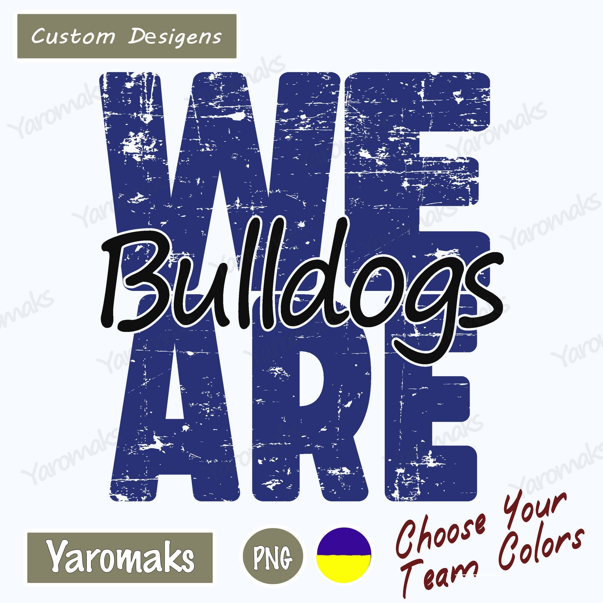 Bulldogs Team Distressed Digital Design Png for T-shirts. Sports ...