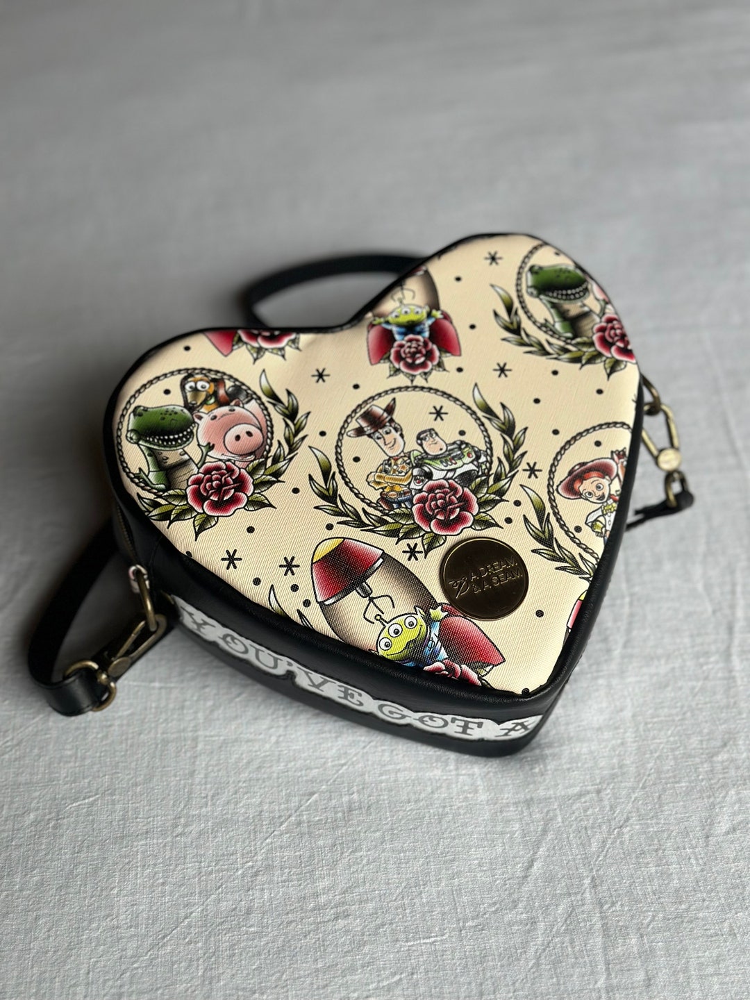 BFF Heart Crossbody Purse Tattoo Style Purse Toy Story Themed Purse ...