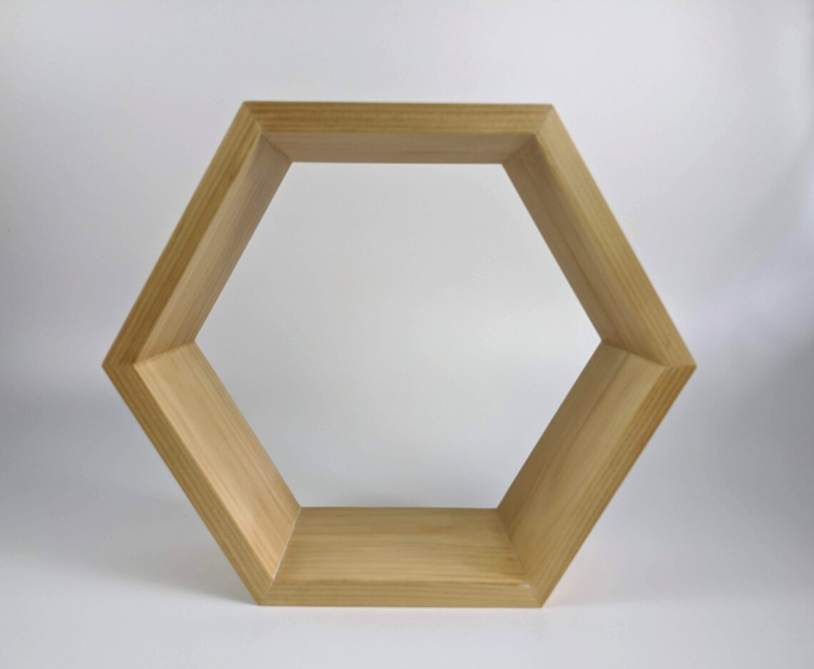 Hexagon shelves Floating Shelf Hexagon Shelf Wall Shelf | Etsy