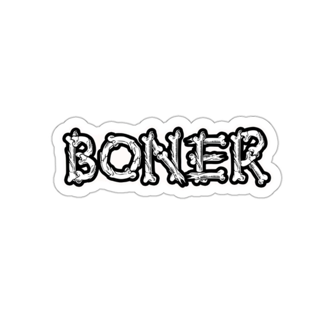 Boner Skeleton Bones Funny Fun Meme Kiss-cut Stickers - Etsy