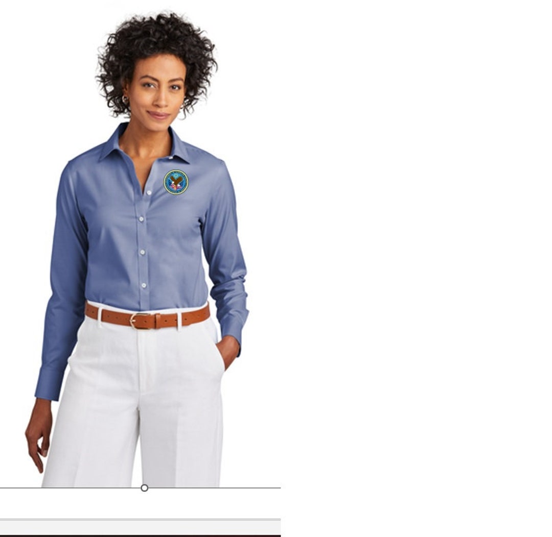 Dept. of Veterans Affairs Women's Wrinkle-free Stretch Pinpoint Shirt ...