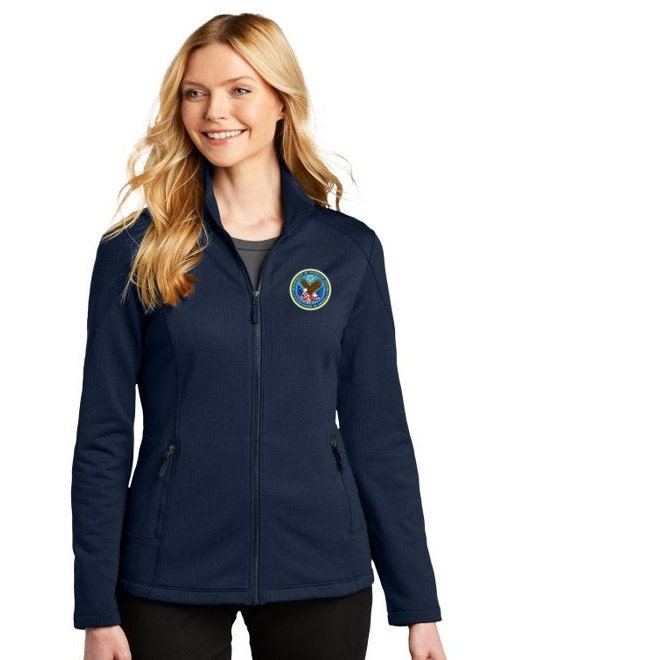Dept. of Veterans Affairs -ladies Grid Fleece Jacket L239 - Etsy
