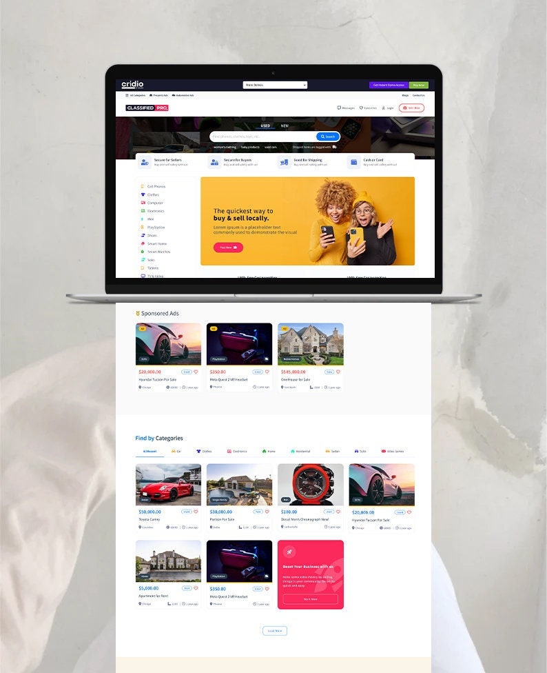 Premium Classified Pro Theme for Wordpress - Classified Pro: Local ...