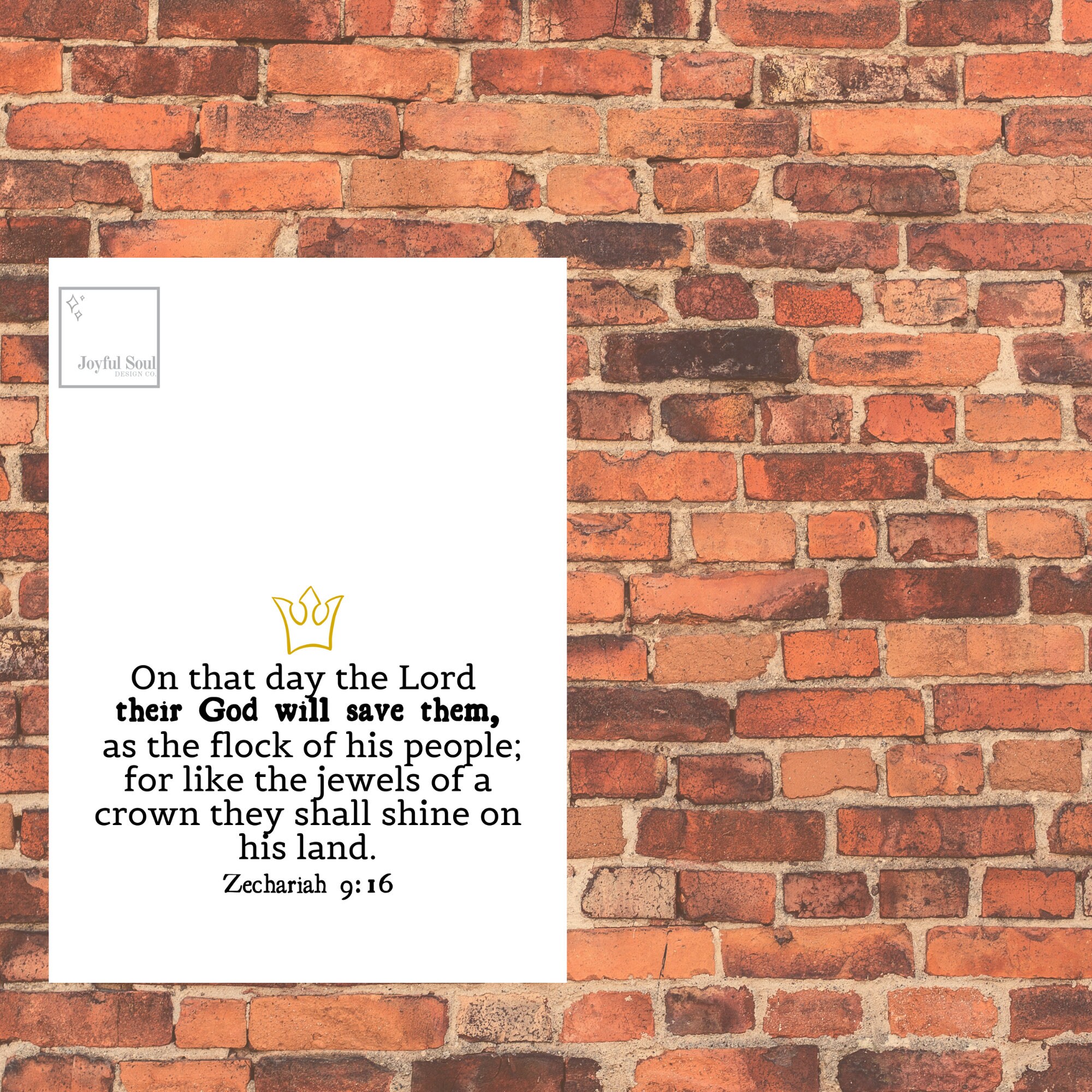 Zechariah 9:16 Bible Art Digital Print - Etsy