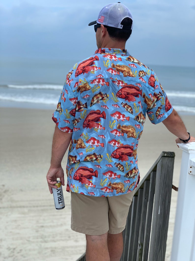 Alaska Rockfish Shirt, Hawaiian Style, Bottom Fish, Sculpin - Etsy