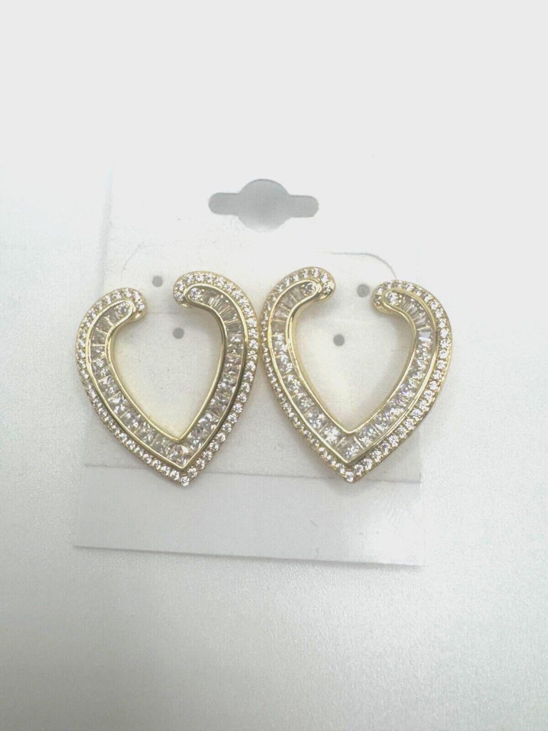 Unique Front Facing Heart Hoops in Sterling Silver - Etsy