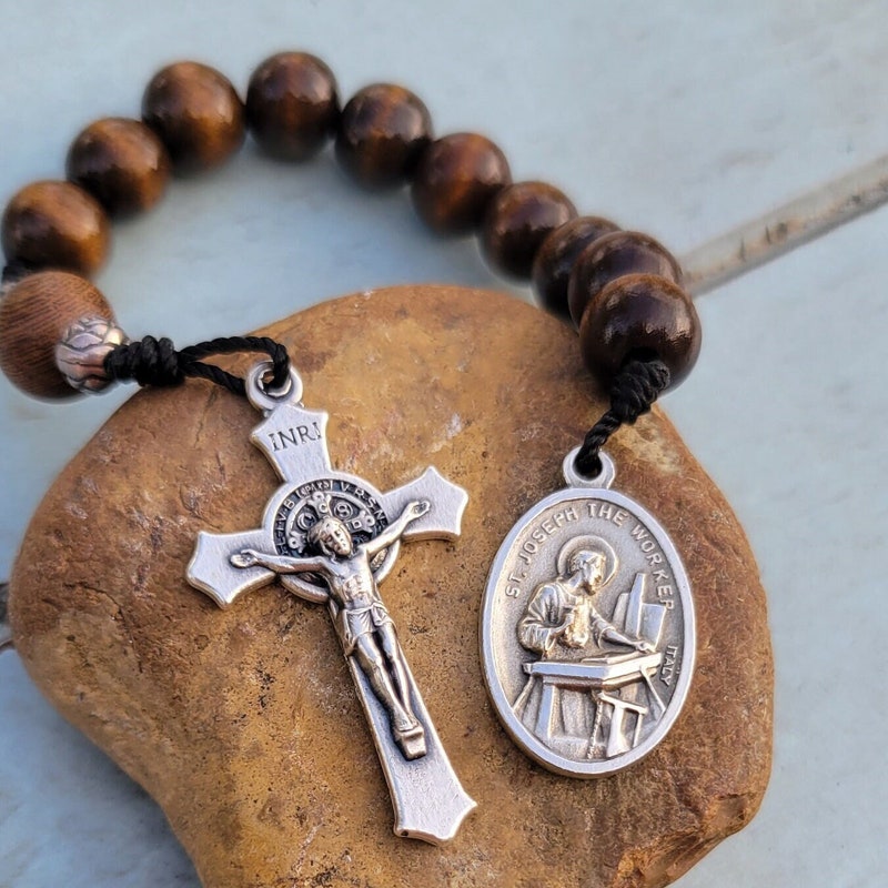 St Joseph Rosary - Etsy