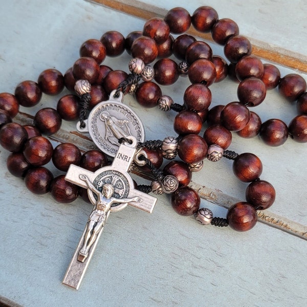 Wood Rosary - Etsy