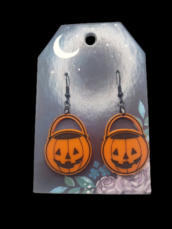 DIGITAL FILE ONLY Pumpkin Bucket Svg Earrings File Only. - Etsy
