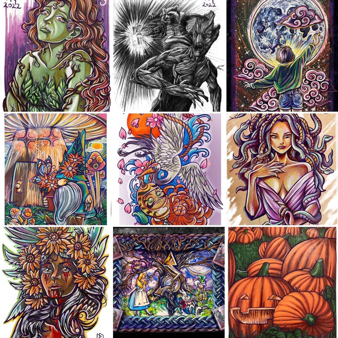 9 Various Prints of Artwork Made by Ryan Alex (each Sold Separately) - Etsy