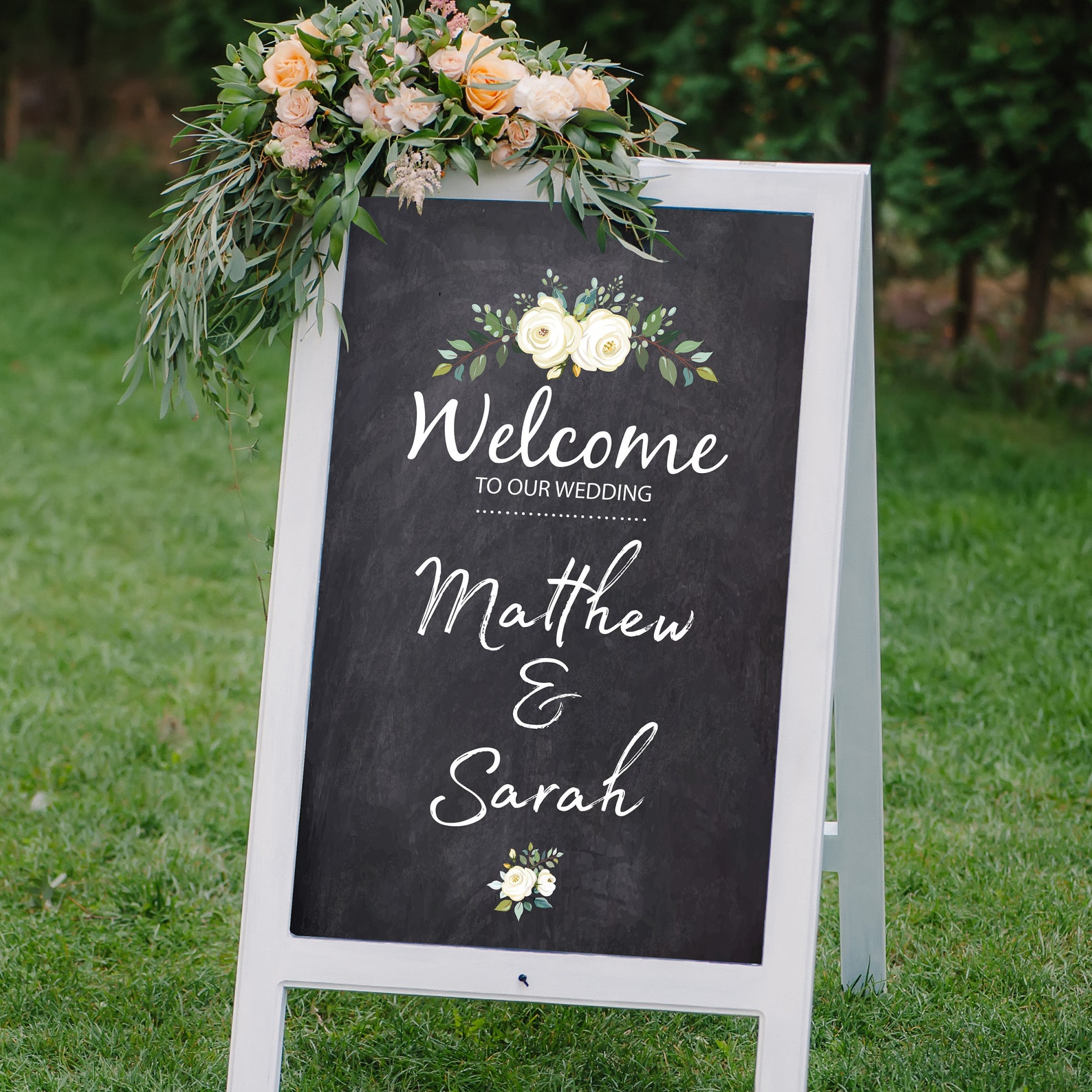 Welcome Wedding Sign Chalkboard Wedding Welcome Sign Wedding - Etsy