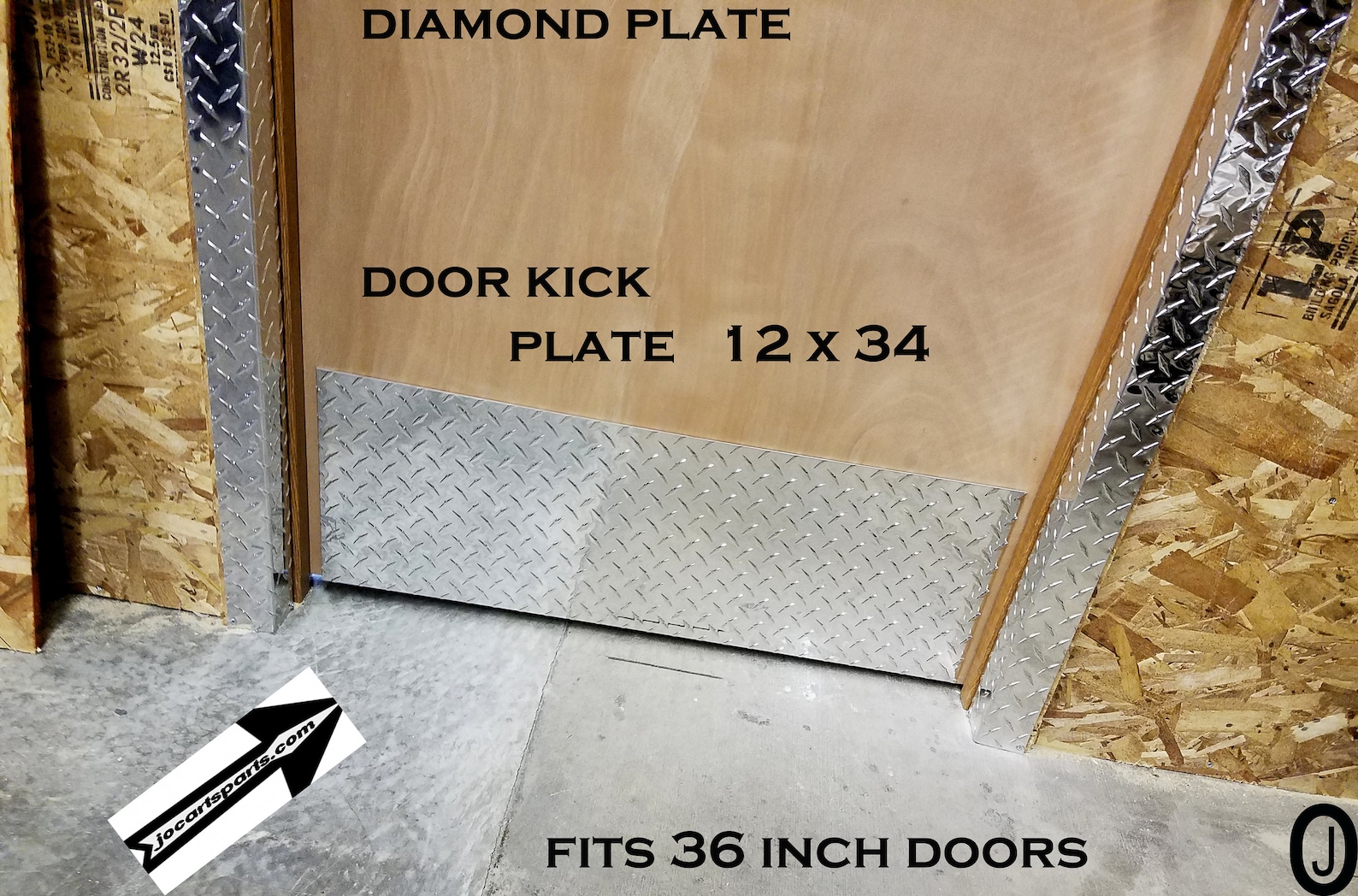 Highly Polished Aluminum Diamond Plate Door Kick Plate 16 Ga.aluminum ...