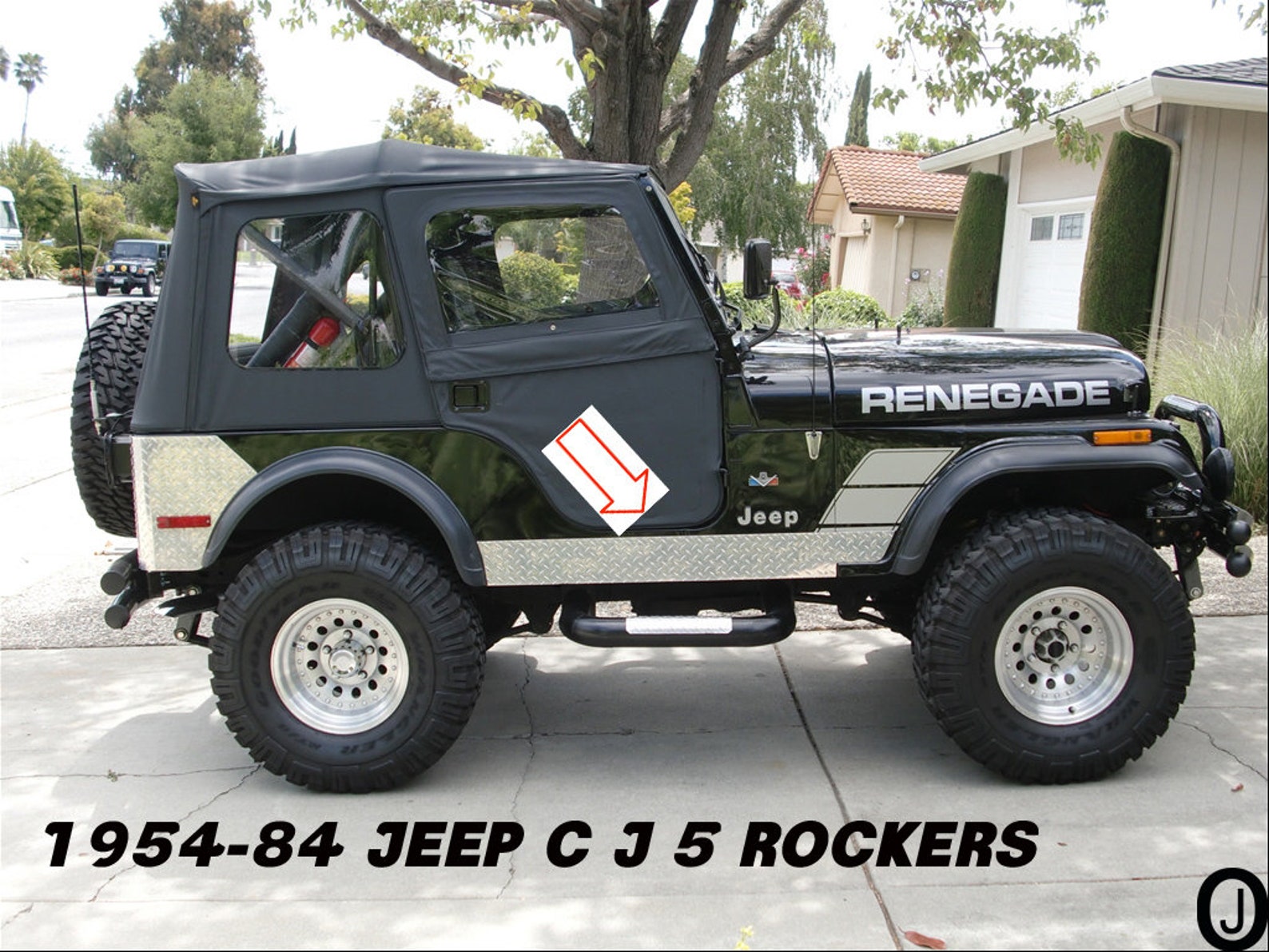 Fits JEEP CJ5 Aluminum Diamond Plate Side Rocker Panel 5 1/4'' Wide Set ...
