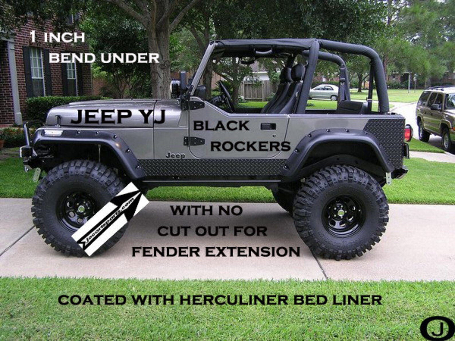 Fits Jeep YJ Black Alum Diamond Plate Rocker Panel Set With No - Etsy
