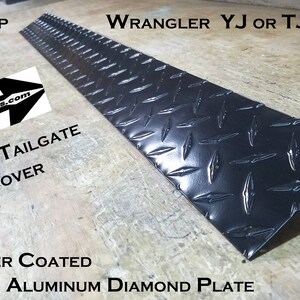 Fits Jeep Wrangler YJ Ortj Powder Coated Diamond Plate Lower Rear ...