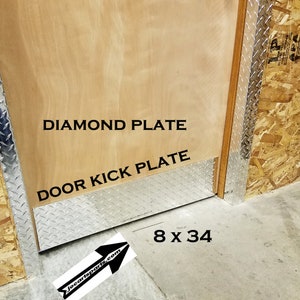 Highly Polished Aluminum Diamond Plate 8 X 34 Door Kick Plate 16 Ga ...