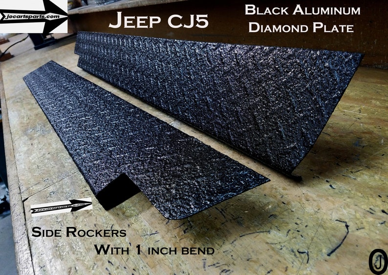 Fits Jeep CJ5 Black Aluminum Diamond Plate Rocker Panels With - Etsy