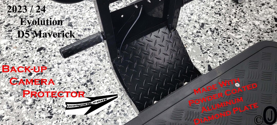 Evolution D5 Maverick Golf Cart Powder Coated Diamond Plate Back-up ...
