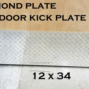 Highly Polished Aluminum Diamond Plate Door Kick Plate 16 Ga.aluminum ...