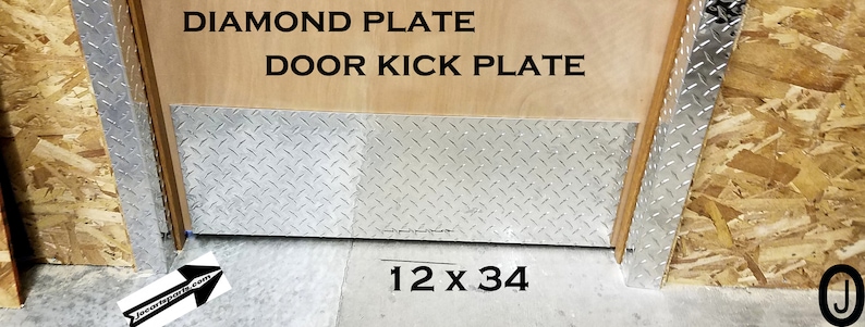 Highly Polished Aluminum Diamond Plate Door Kick Plate 16 Ga.aluminum ...