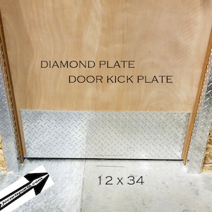Highly Polished Aluminum Diamond Plate Door Kick Plate 16 Ga.aluminum ...