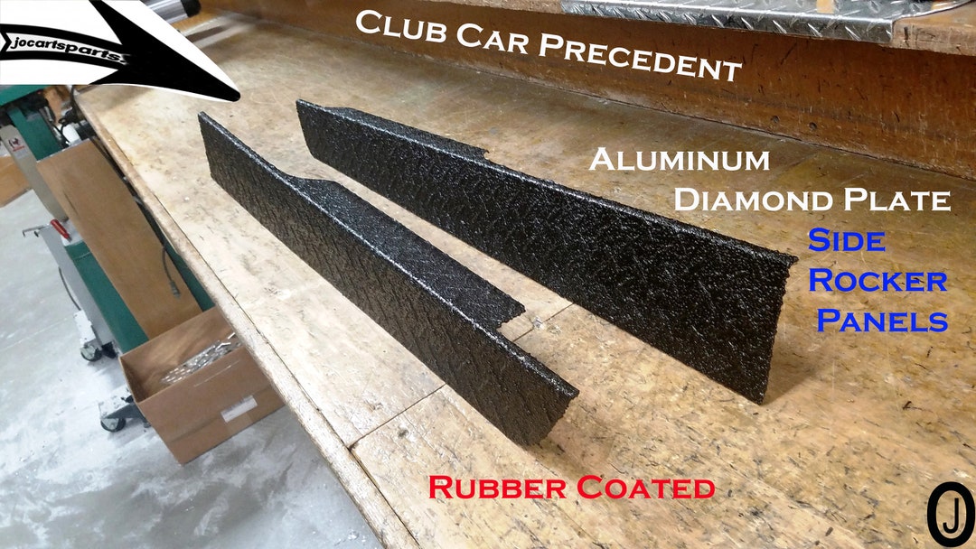 Fits Club Car Precedent Golf Cart Rubber Coated Diamond Plate Side ...