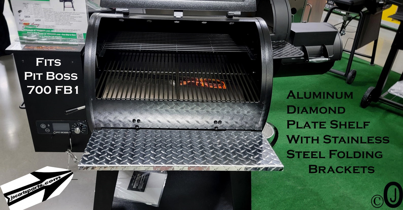 Folding Shelf for Pit Boss 700 FB1 Pellet Grill Made With Aluminum ...