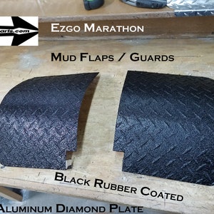 Fits Ezgo Marathon Golf Cart Powder Coated Aluminum Diamond Plate Mud ...