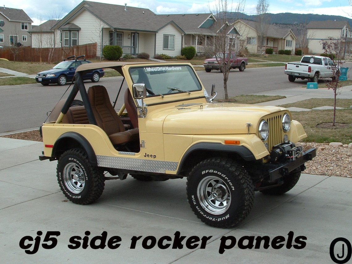 Fits JEEP CJ5 Aluminum Diamond Plate Side Rocker Panel 5 | Etsy