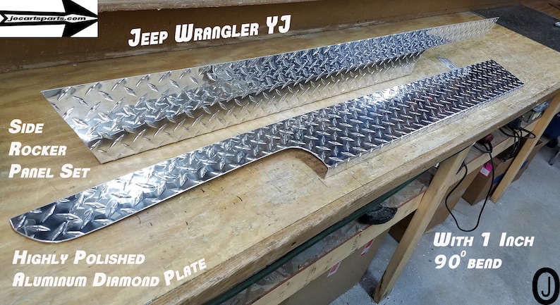 Fits JEEP YJ Wrangler 6 Inch Tall Diamond Plate Rocker Panel - Etsy