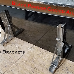 Folding Powder Coated Aluminum Diamond Plate Shelf Fits Pit Boss ...