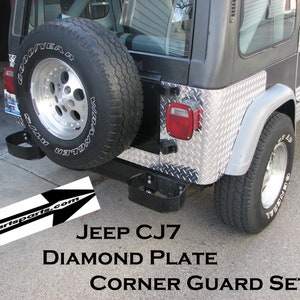 Fits Jeep CJ7 2 PC Diamond Plate Rear Body Armor Quarter Panel -corner ...