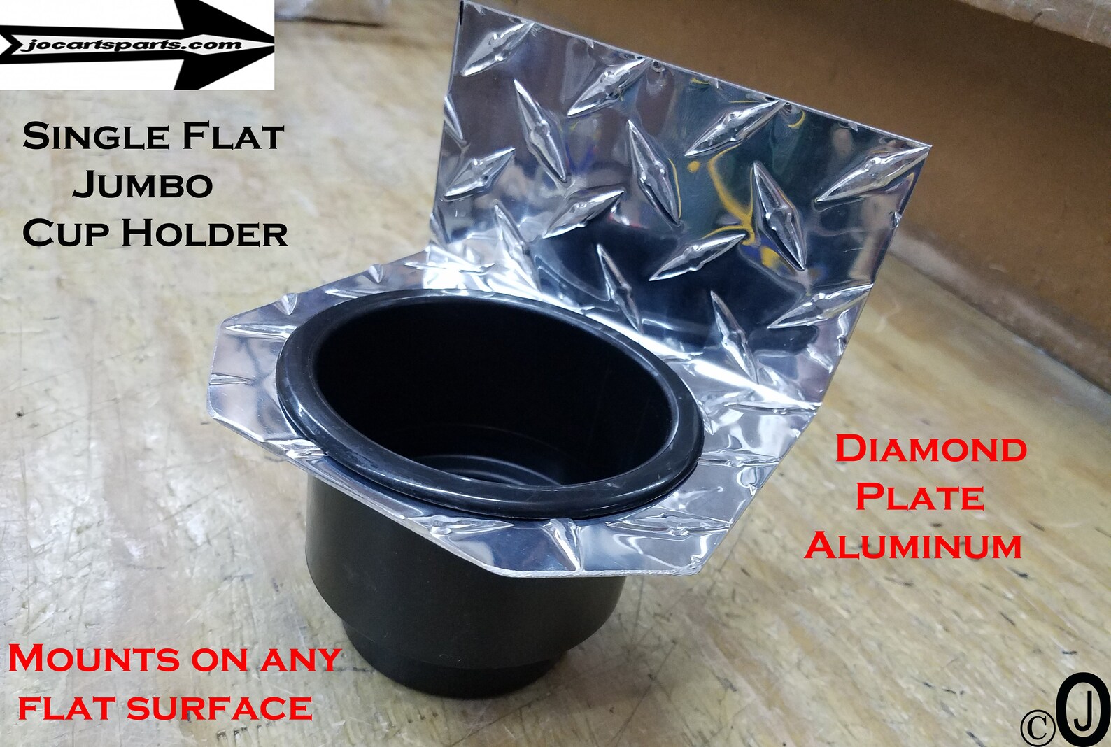 Single Flat JUMBO Cup Holder Diamond Plate Fits Jeeps-golf | Etsy