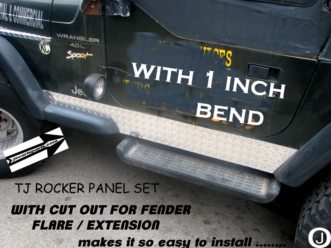 Fits Jeep Wrangler TJ Aluminum Diamond Plate 5 3/4 Rocker Panel Bend ...