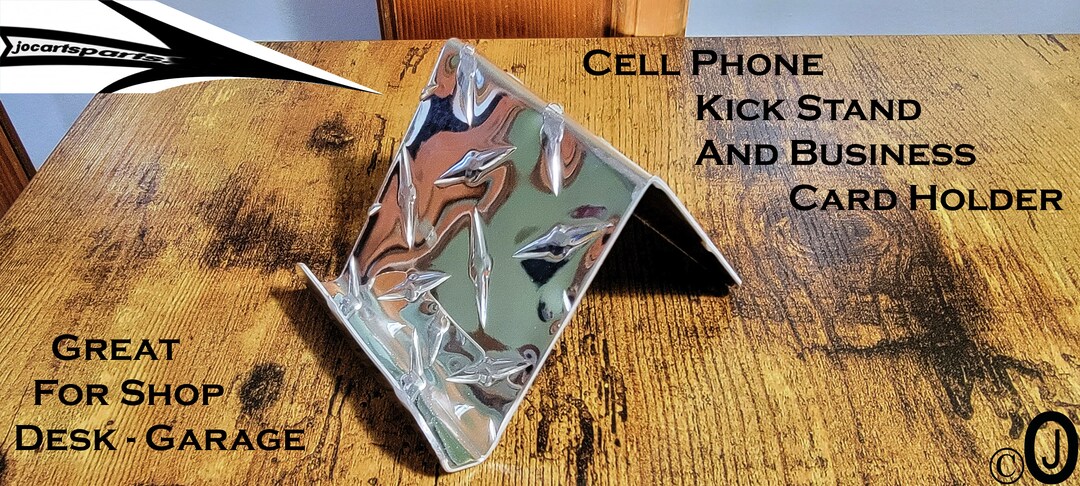 Business Card & Cell Phone Holder for Desk, Shop, Garage, Works With ...