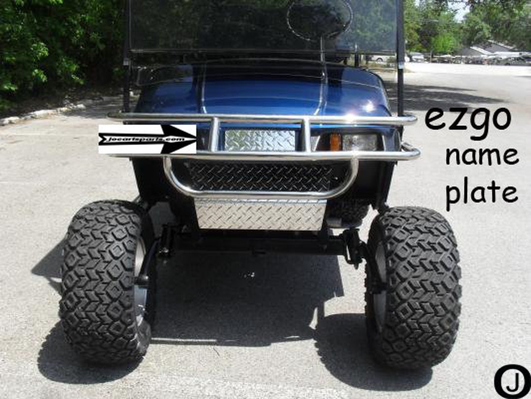 Fits Ezgo Txt Golf Cart Highly Polished Aluminum Diamond Plate Front ...
